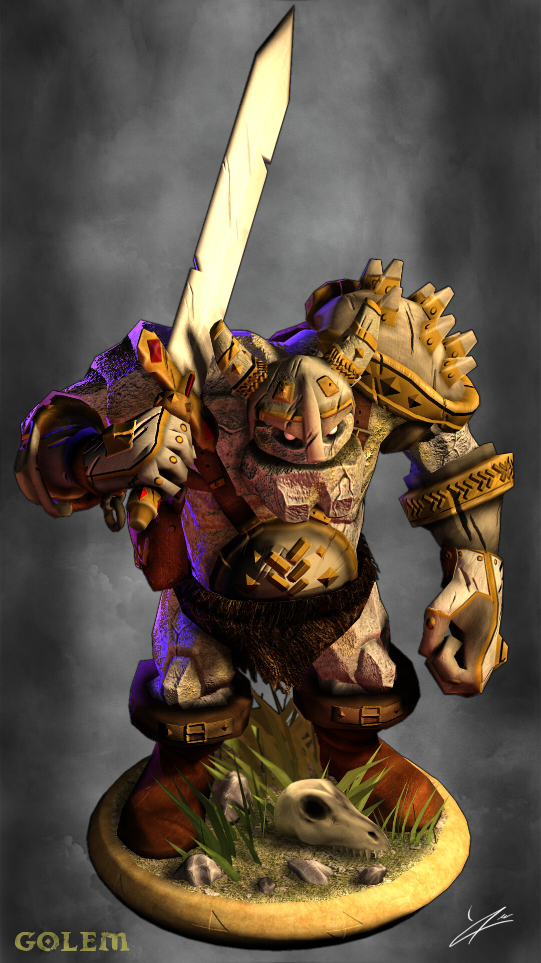 ArtStation - Stone warrior