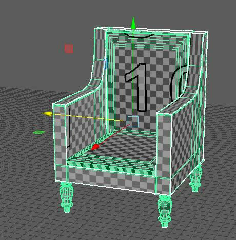 ArtStation - chair untextured uv mapped