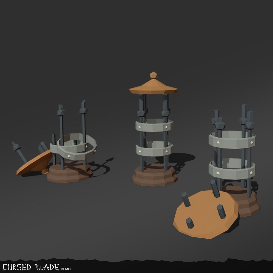 ArtStation - Cursed Blade. Lanterns