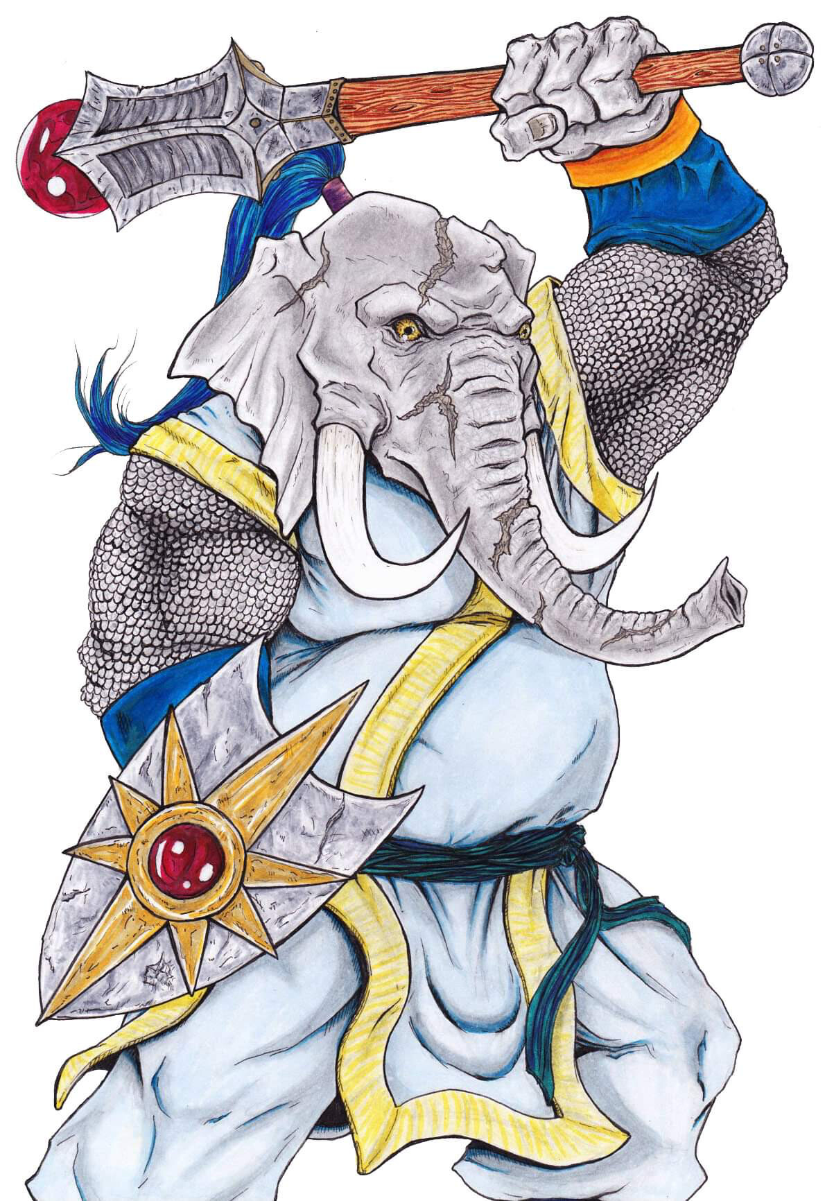 ArtStation - Loxodon Cleric