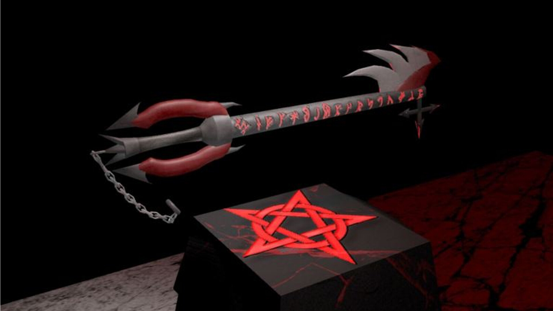 ArtStation - edgy fan keyblade (kingdom hearts)