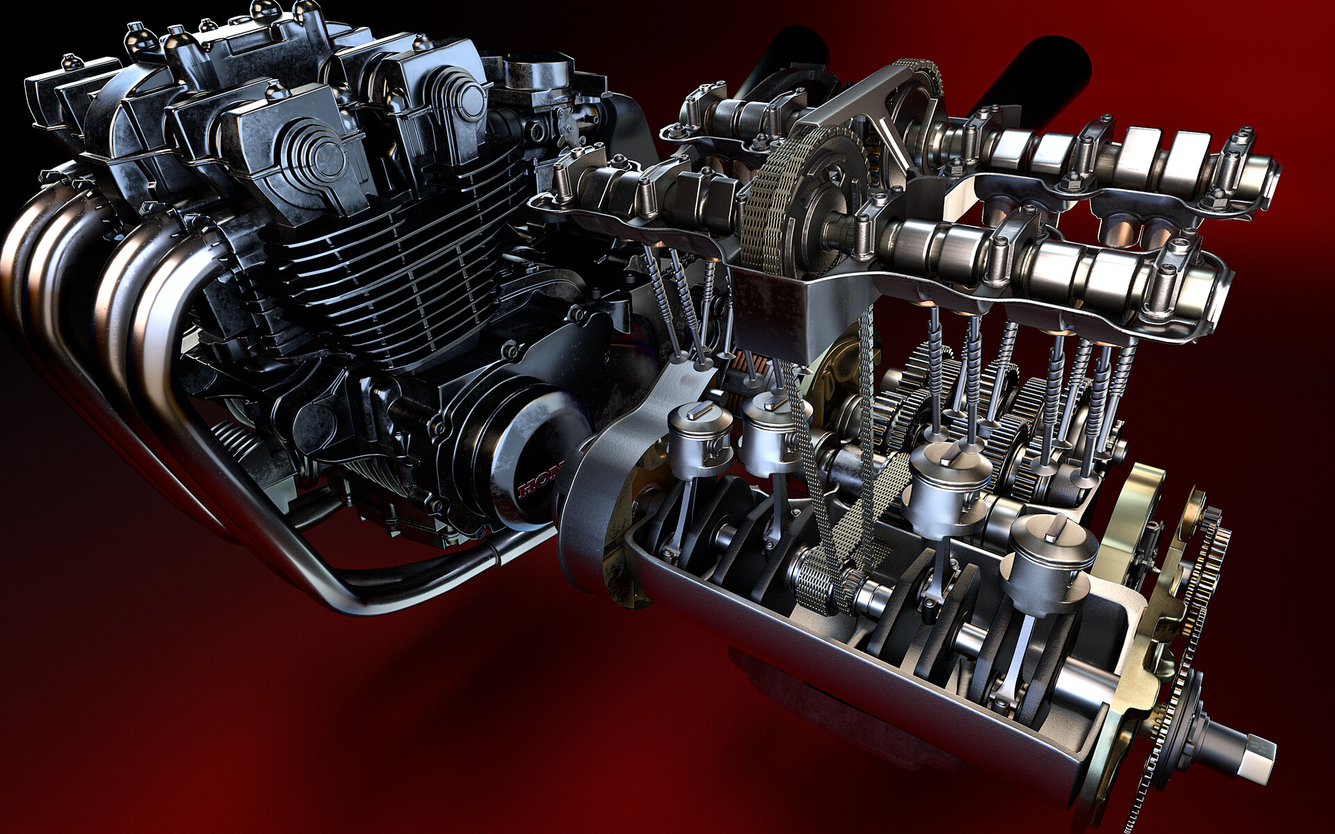 ArtStation - Assembling the engine.