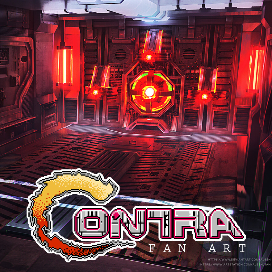 ArtStation - Contra: Stage 2 (NES) - Redesign