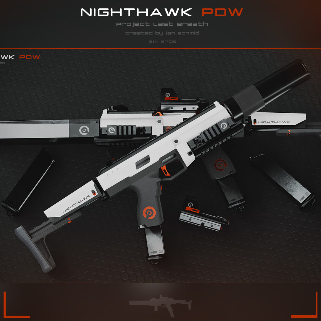 ArtStation - Nighthawk PDW Weapon
