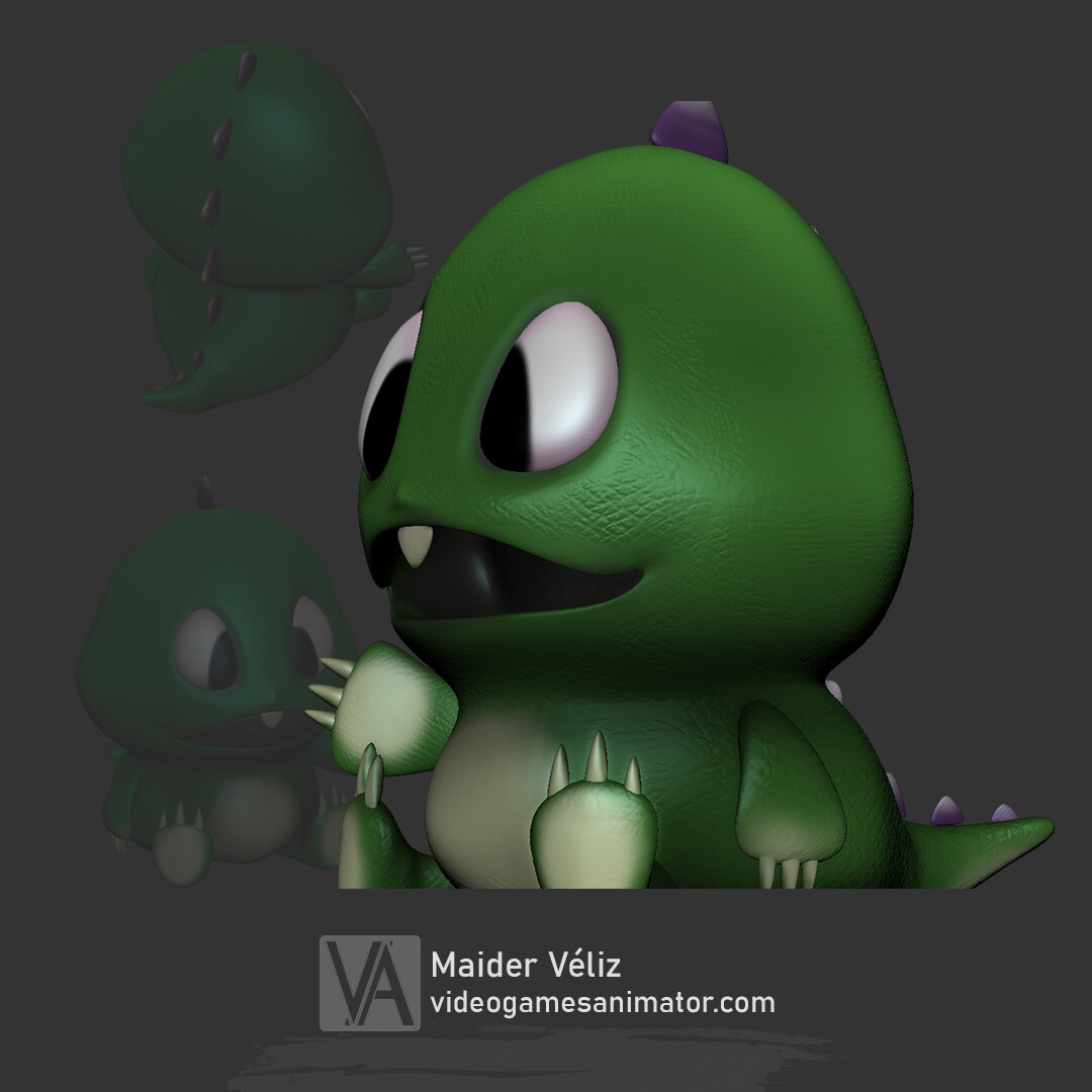 ArtStation - Digital sculpture - Dragon