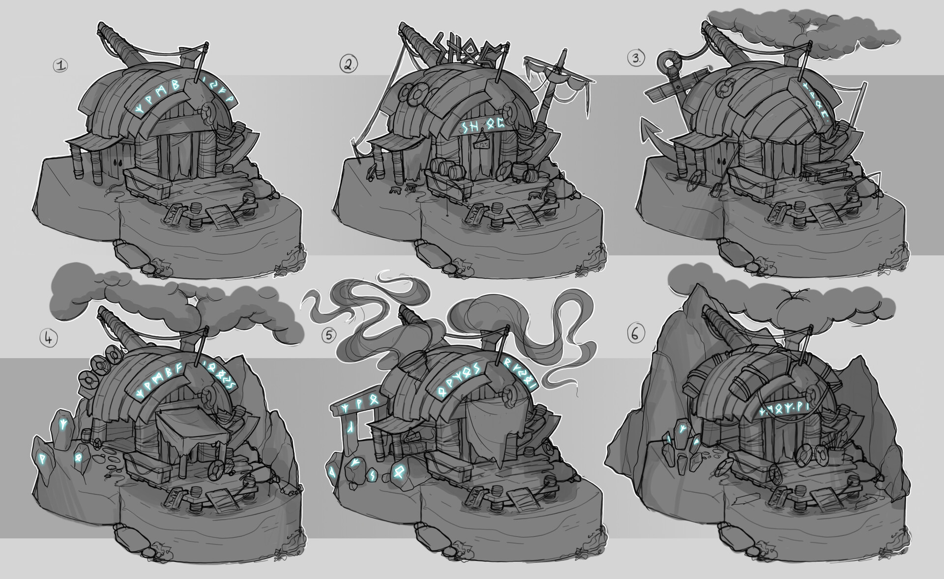 ArtStation - Viking Boathouse Concepts