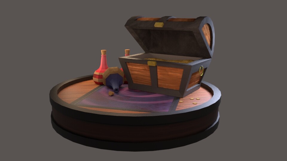 ArtStation - Treasure Chest Prop Model