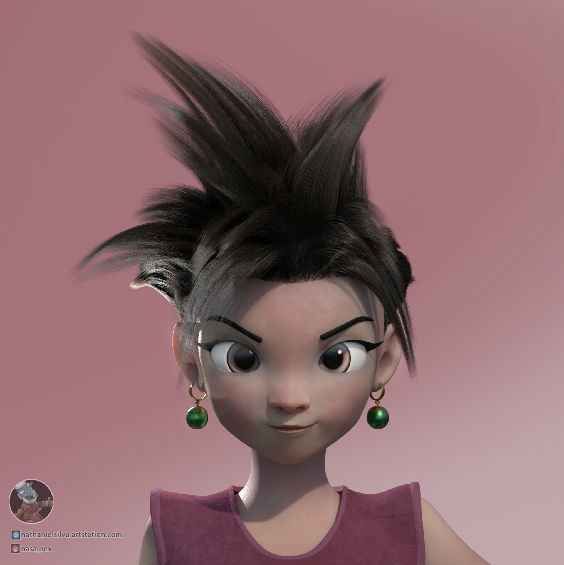 ArtStation - Kefla Model (Dragon ball Fan art)