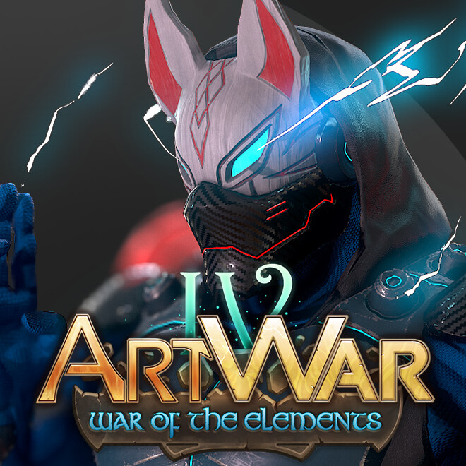 ArtStation - LIGHTNING KITSUNE : Art War 4