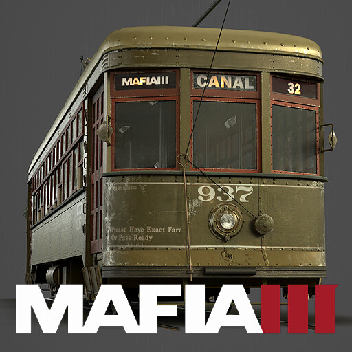 ArtStation - MAFIA III Vehicles - Streetcar (in-game model)