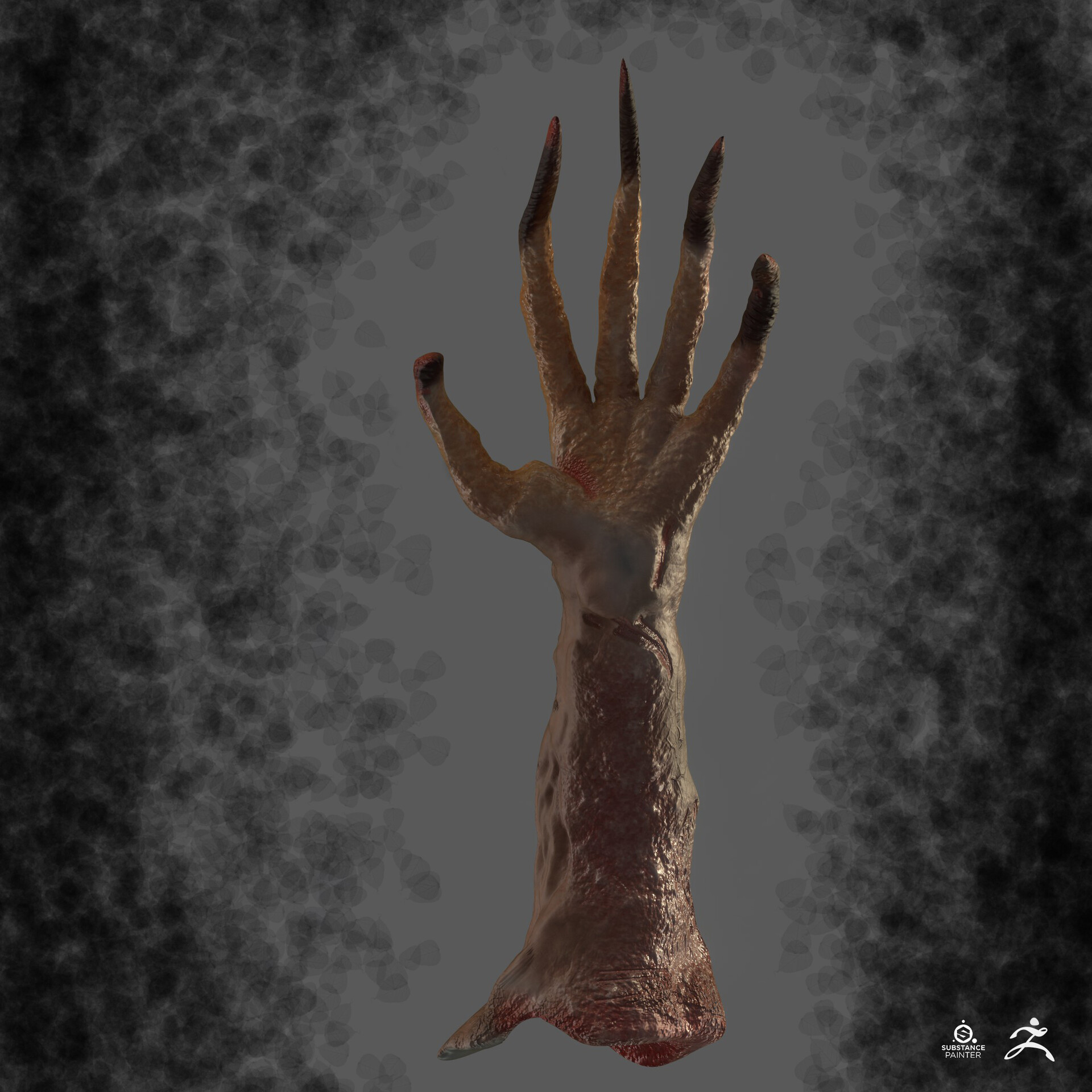 ArtStation - Demogorgon - Stranger Things Hand