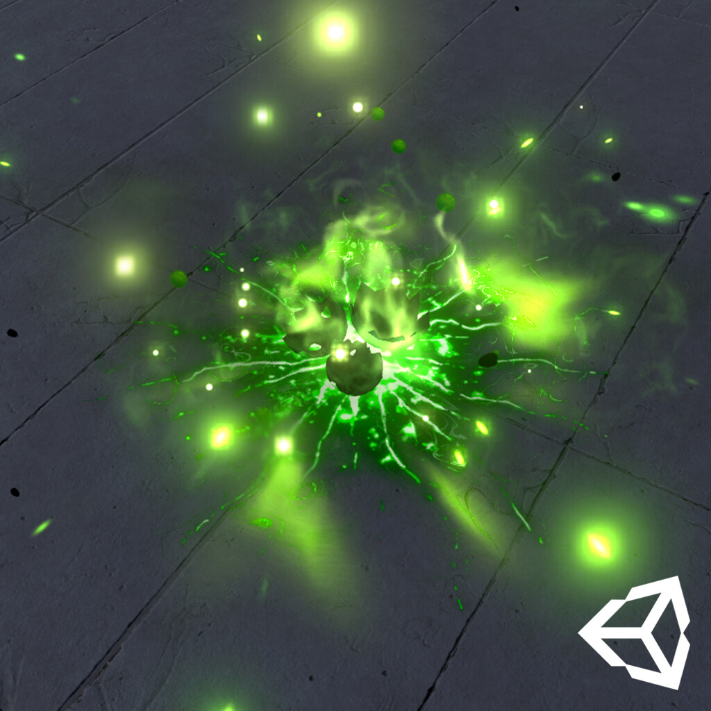 ArtStation - Monster's poison-eggs explosion VFX