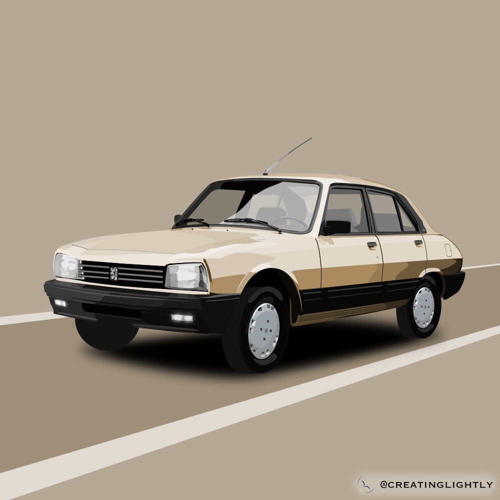ArtStation - Peugeot 504 (2)
