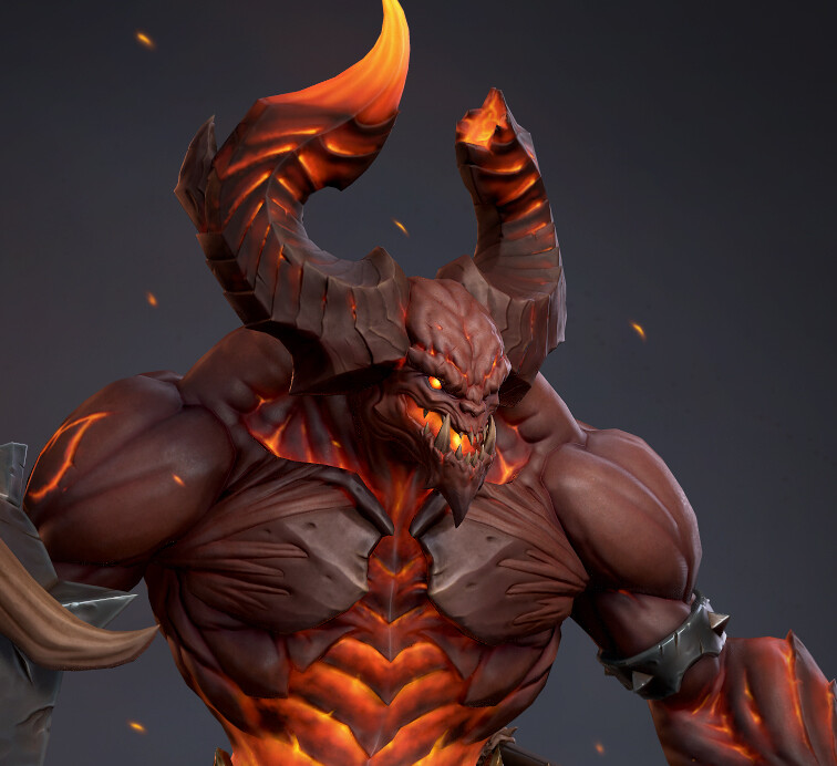 ArtStation - Cubebrush ArtWar4 : Fire Demon
