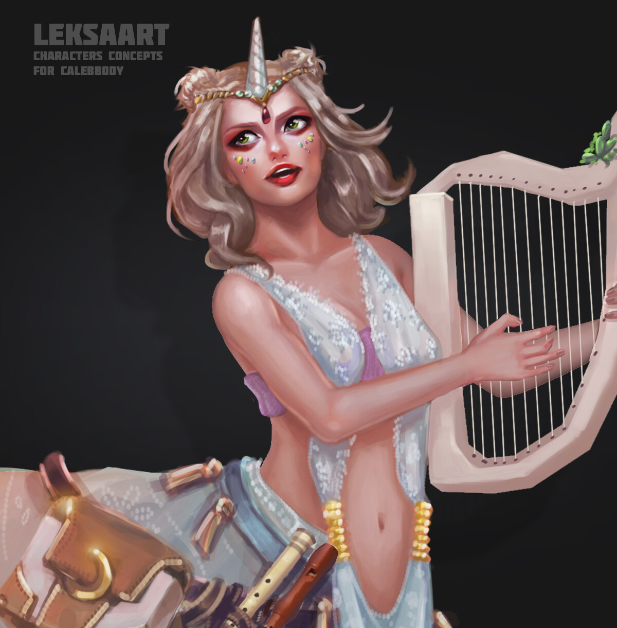 ArtStation - Centaur bard girl