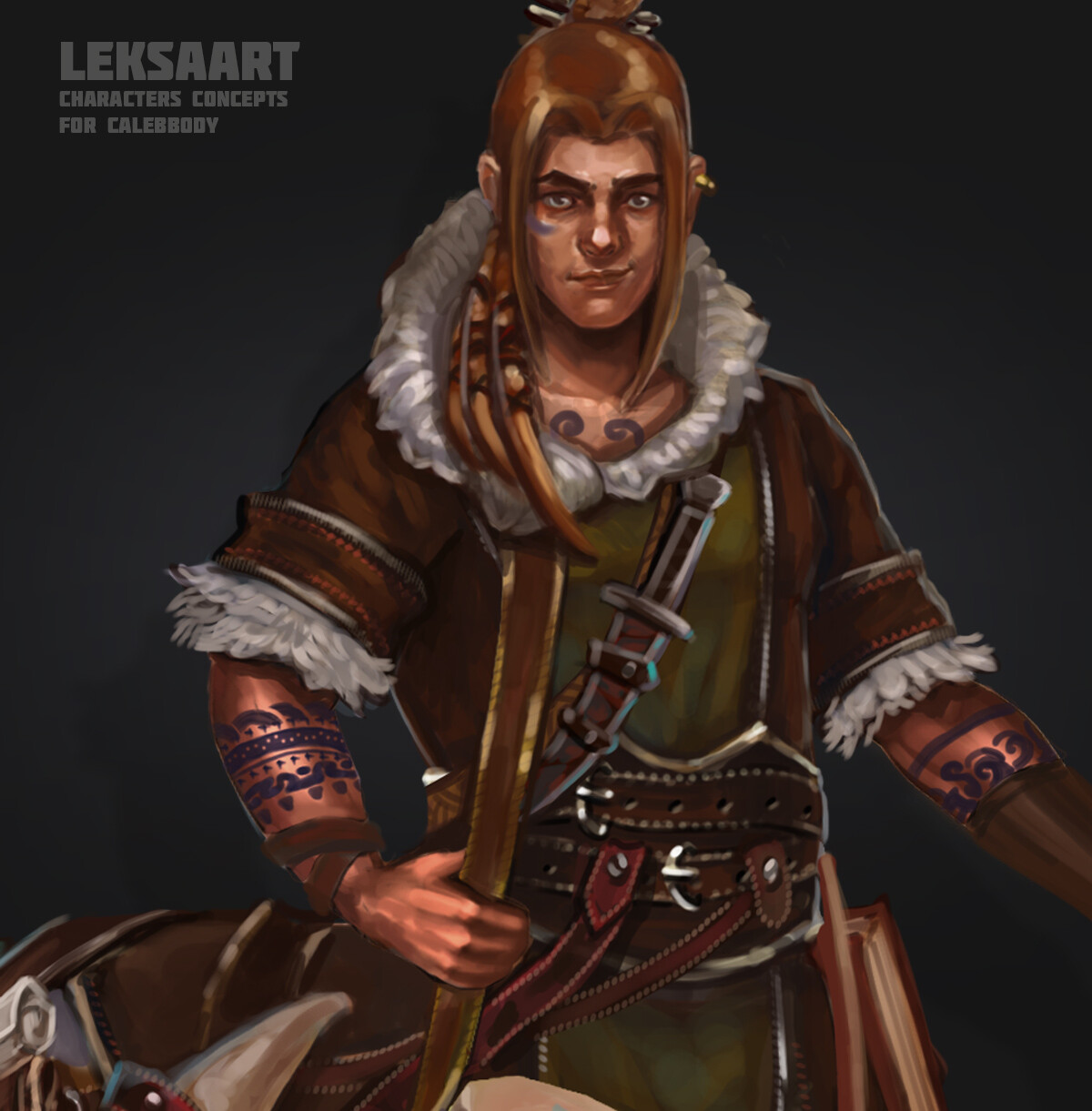 ArtStation - centaur bard male