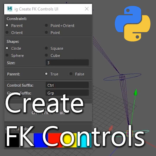 ArtStation - Maya - Create FK Control Script