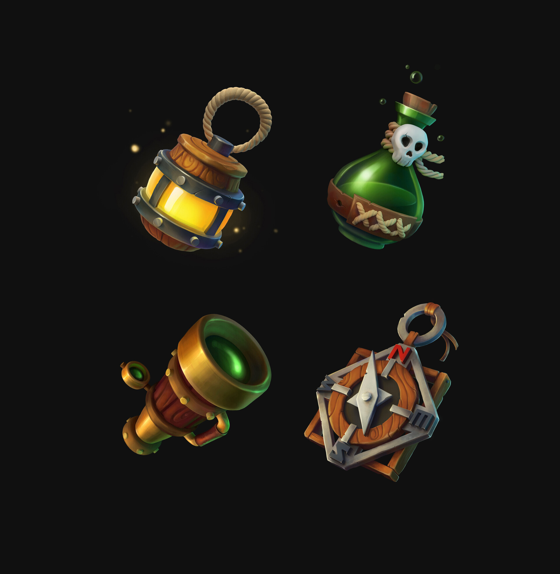 ArtStation - Pirate stuff (set of props)