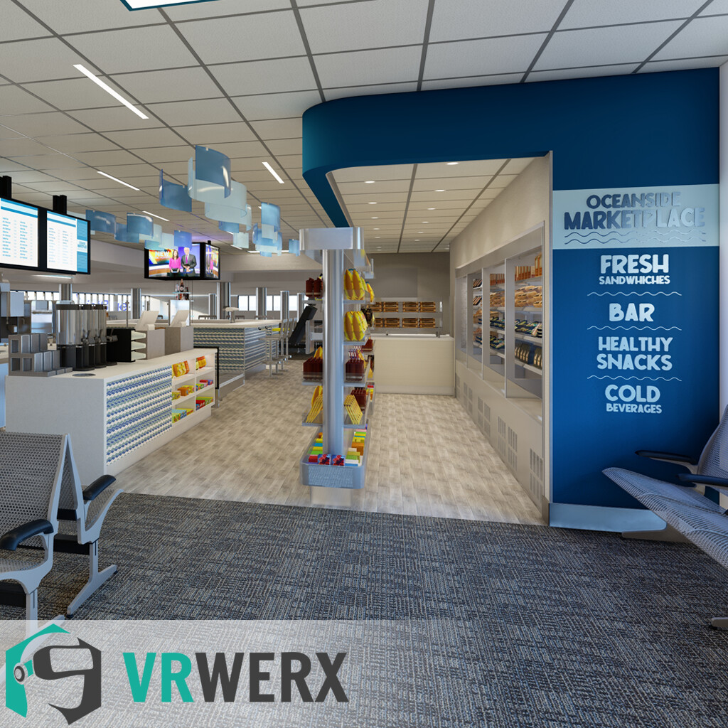 ArtStation - Airport Bar Concept