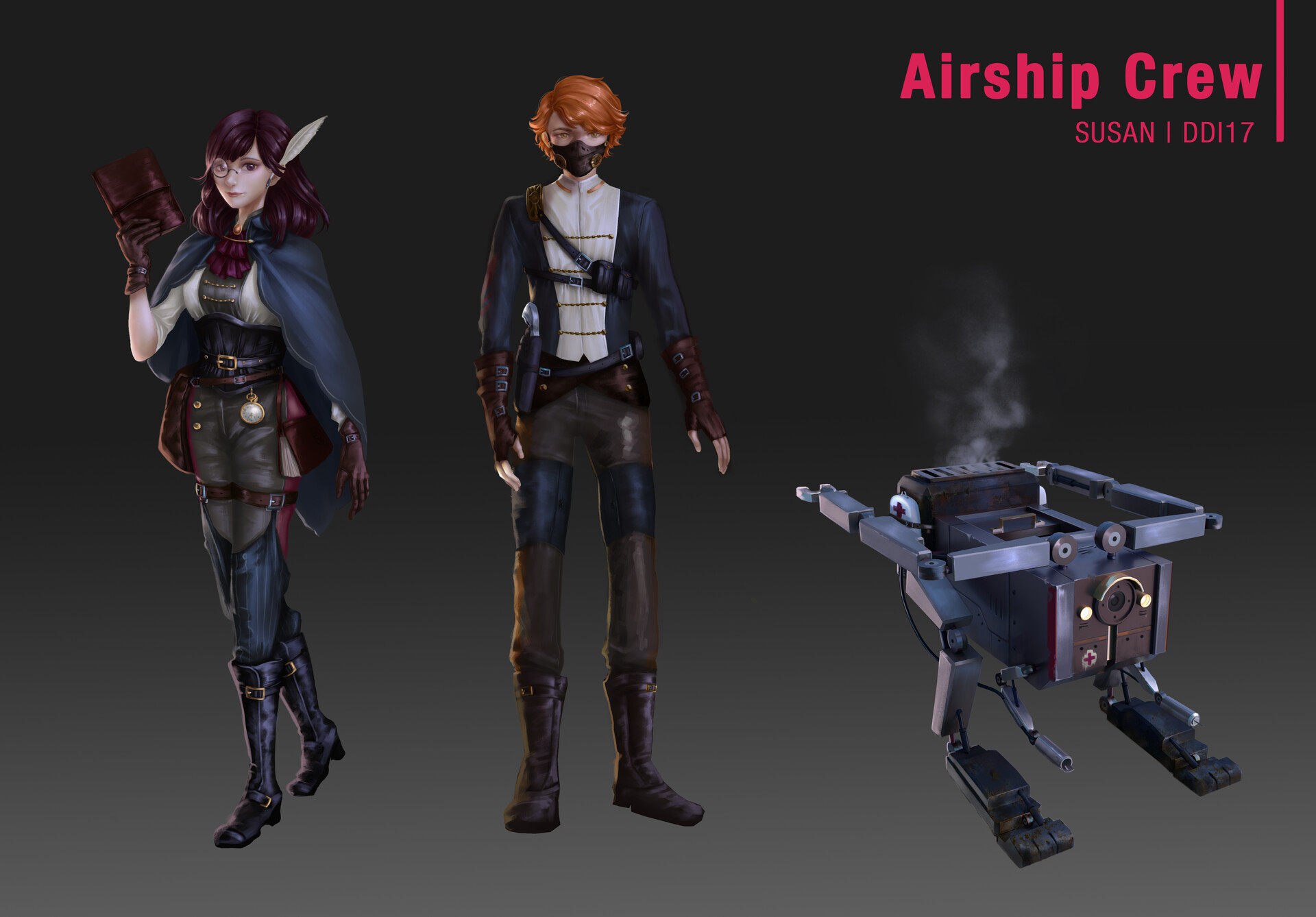 ArtStation - Crew Design: Steampunk Military