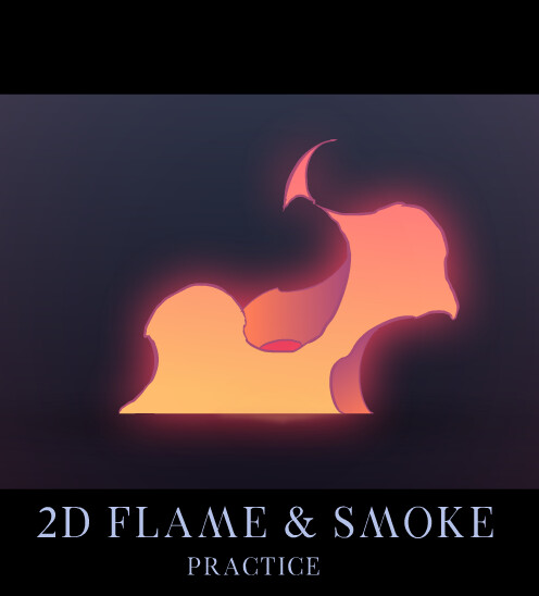 ArtStation - 2D Flame & Smoke practice