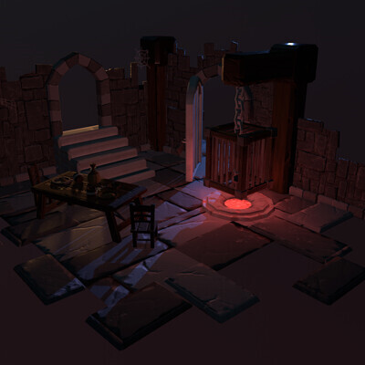 ArtStation - Stylized Medieval Dungeon