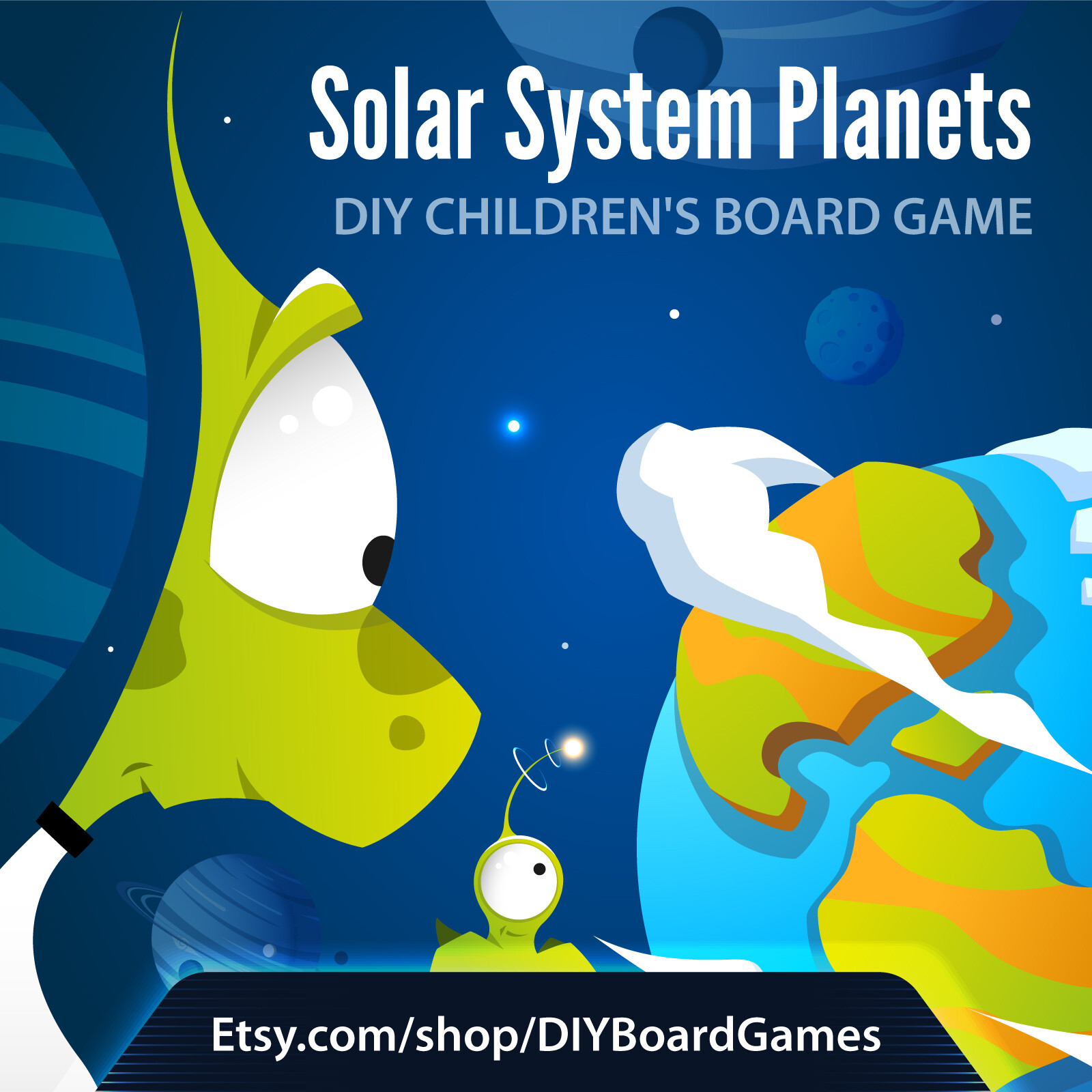 ArtStation - Children's DIY Printable Space Board Game