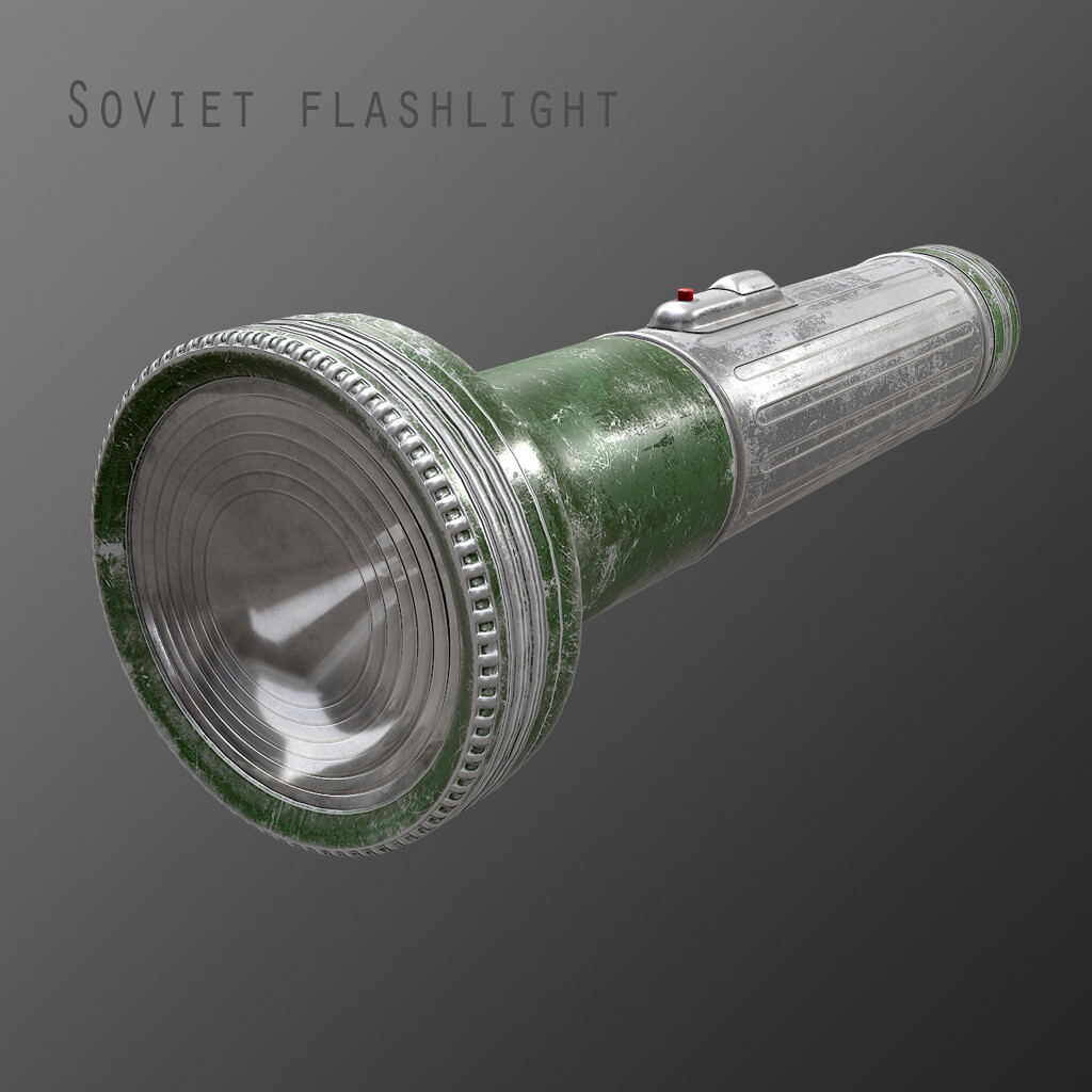 ArtStation - Soviet flashlight