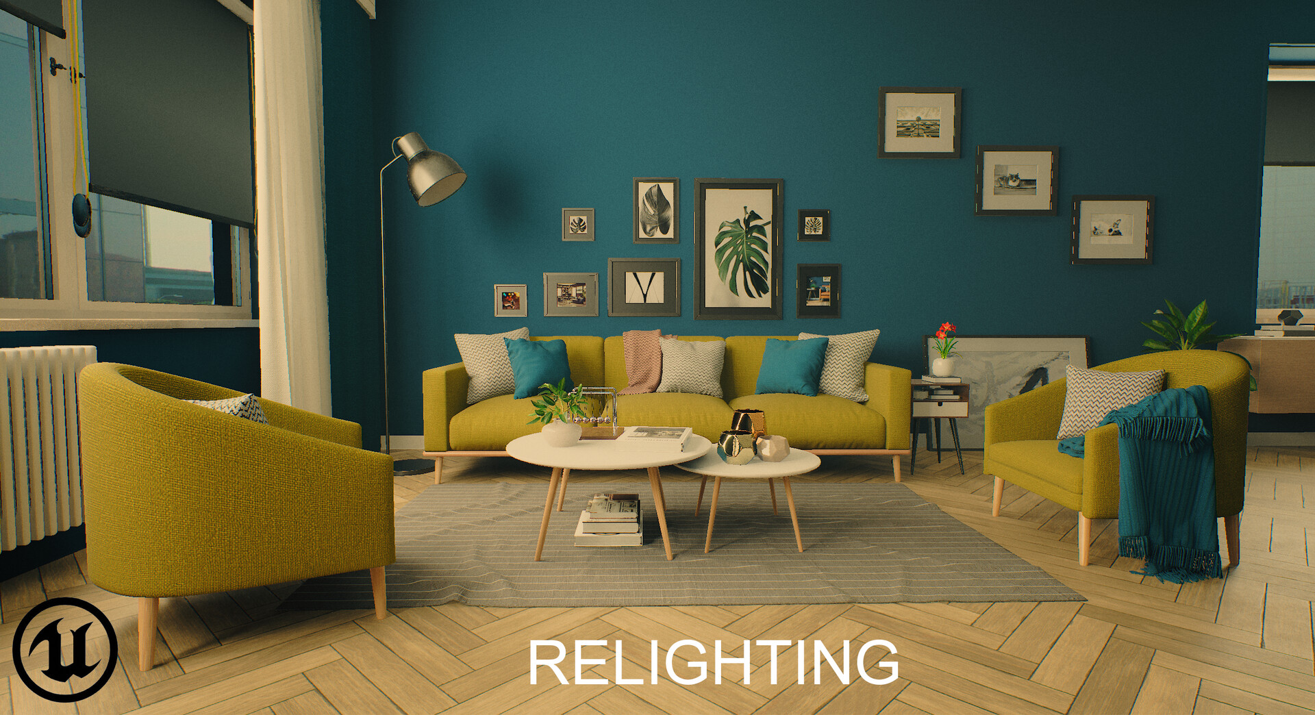 ArtStation - Ray-traced interior lighting study