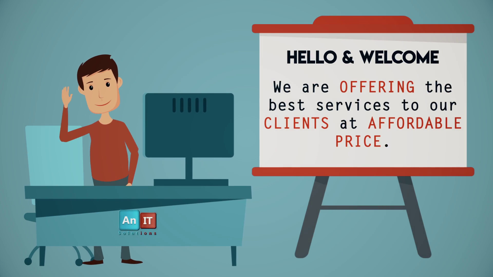 ArtStation - 2D Character Animation done for a client "An. I.T Solutions".