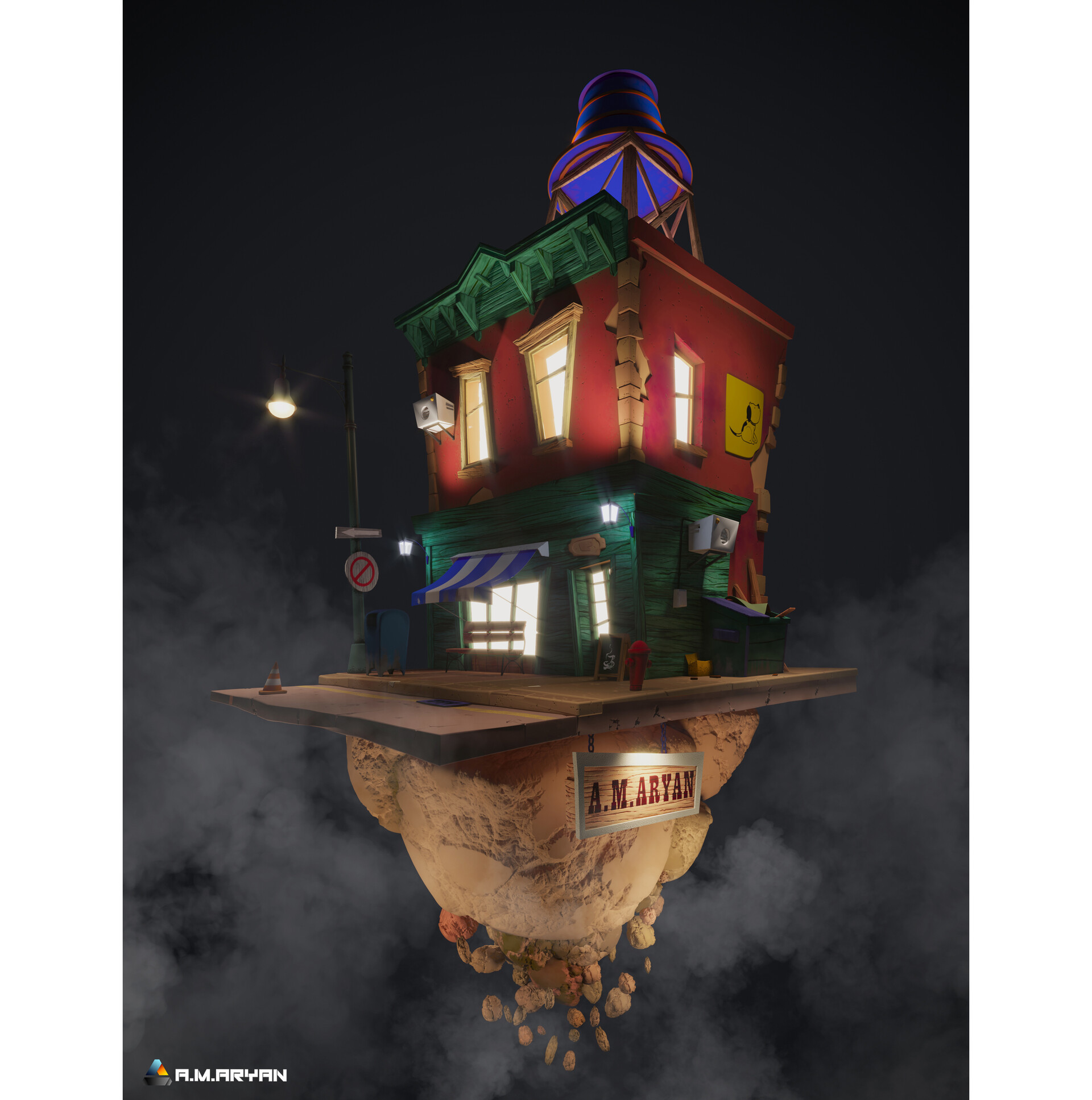 ArtStation - Cartoon Building