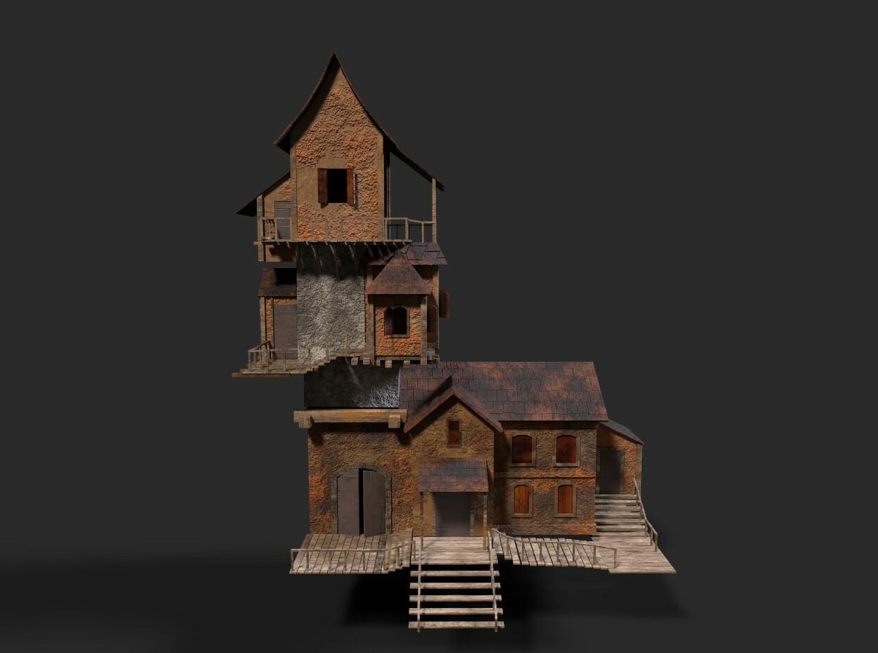 ArtStation - Medieval Merchant House