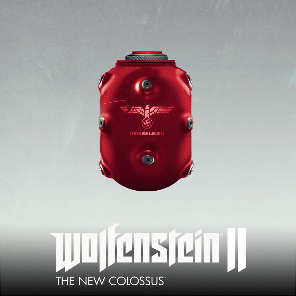 ArtStation - Concept Art Wolfenstein The New Colossus - Handgrenate