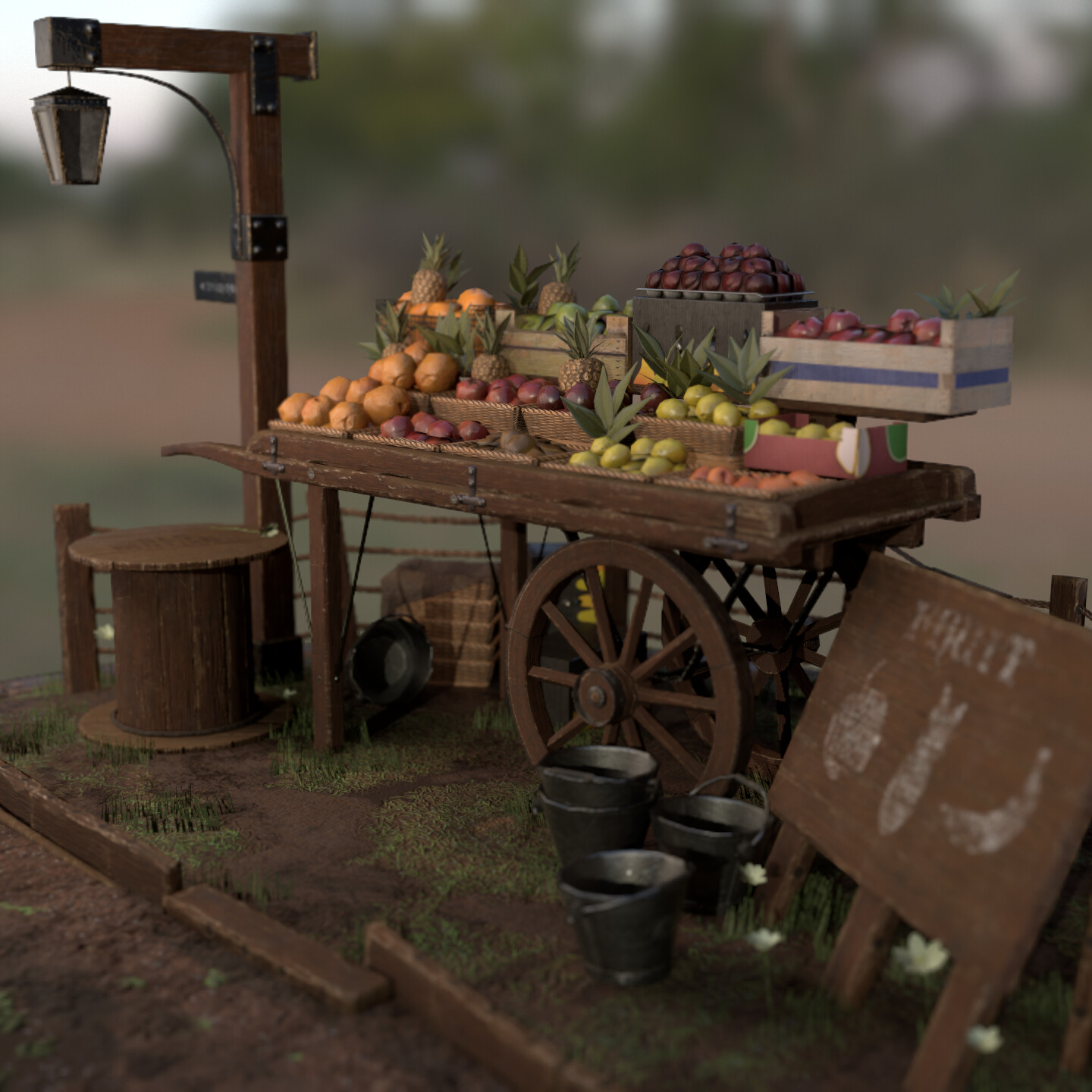 ArtStation - Fruit Stall