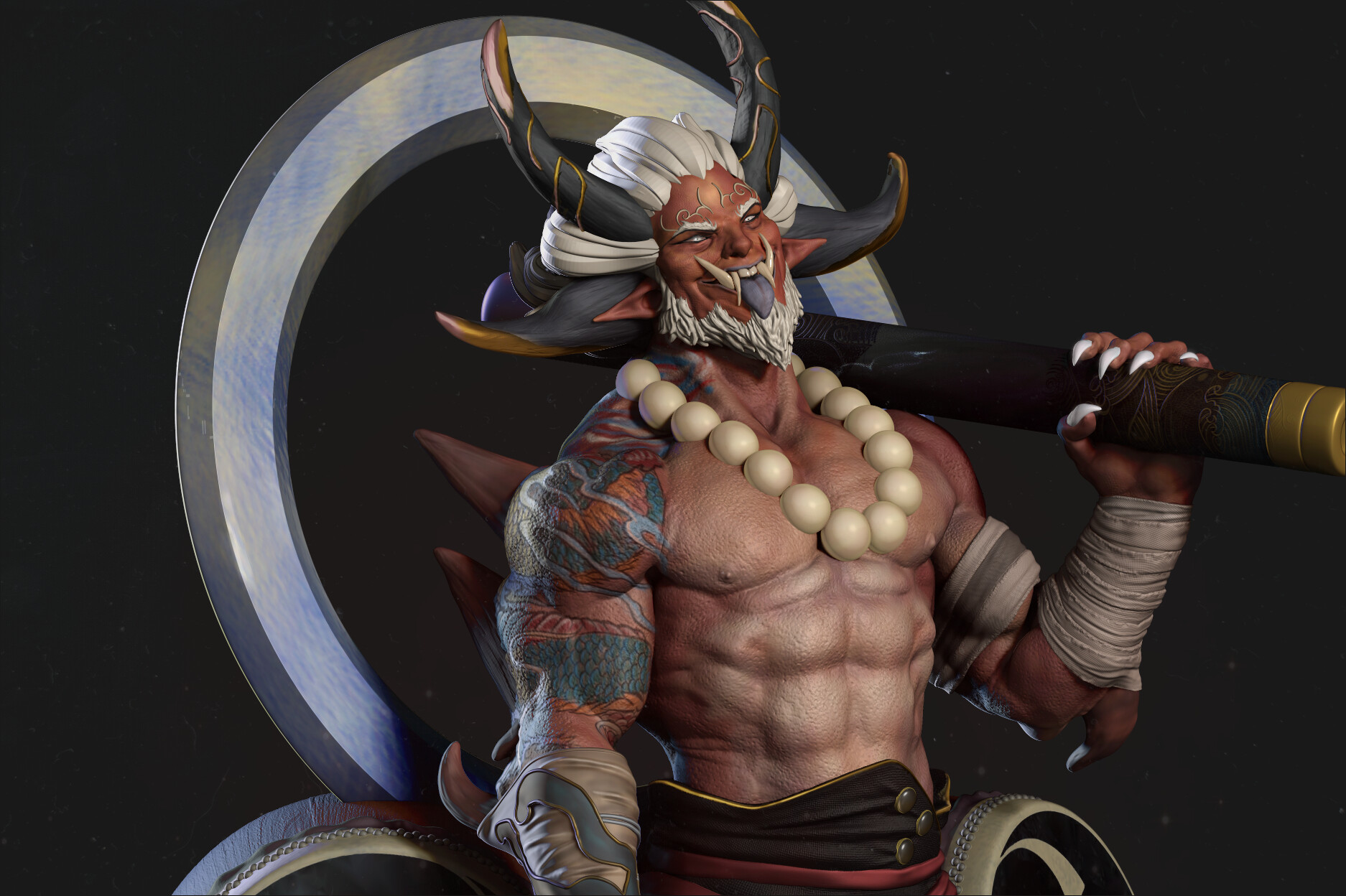 ArtStation - RAIJIN - Age of Pantheons FANART - 3D print
