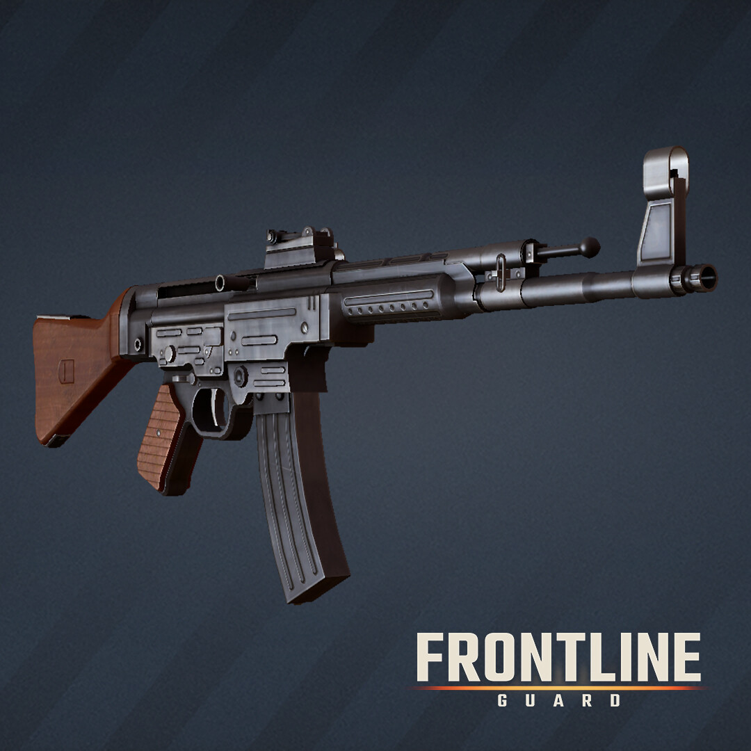 ArtStation - StG-44. Low poly, Mobile | Frontline Guard: WW2