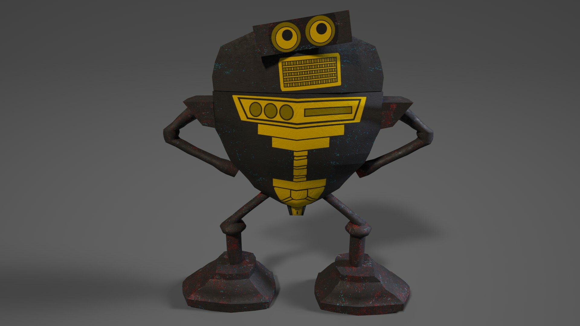 ArtStation - NR-GU4R4NT33D Job Bot - 3D Model Project