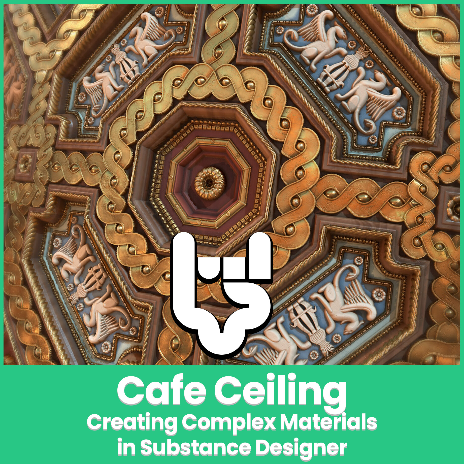 ArtStation - Crew Collective Café Ceiling Article