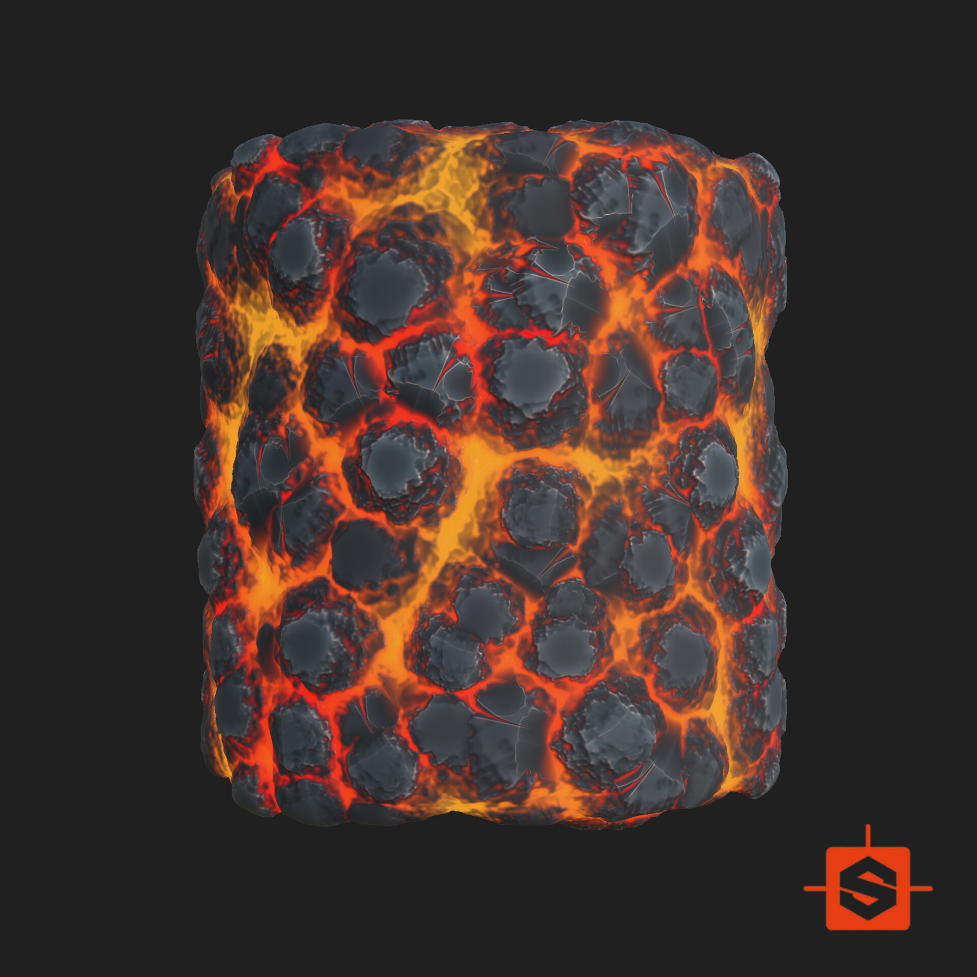 ArtStation - Stylized Lava Material