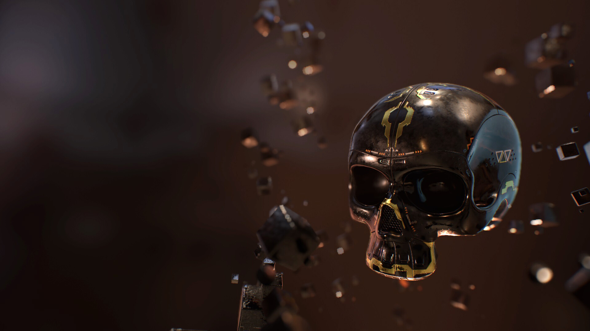 ArtStation - Cyber Skull