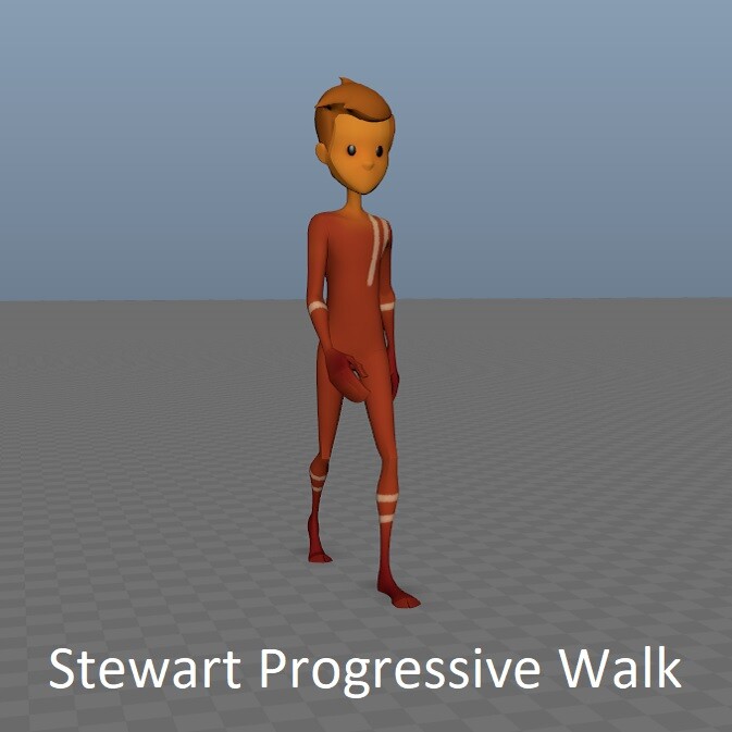 ArtStation - Stewart progressive walkcycle