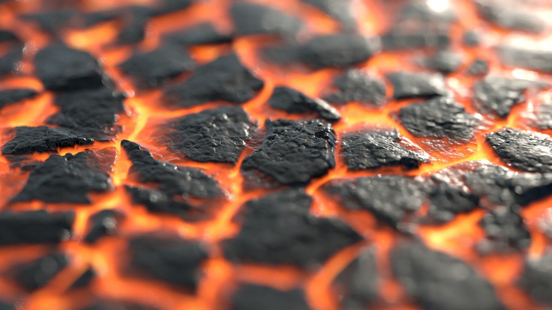Merlin Perry - Substance Designer - Styled Lava Study