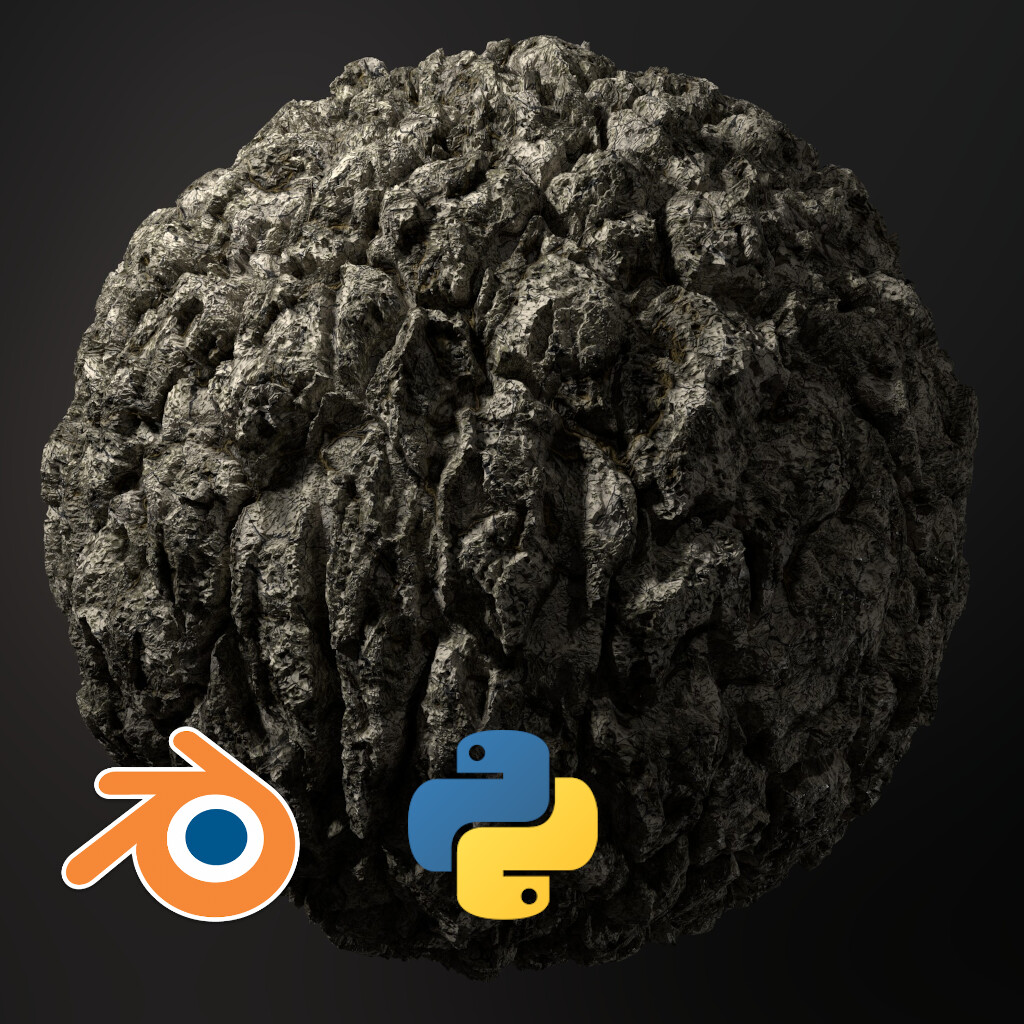 ArtStation - Procedural rocks 2 (custom pipeline, 100% blender and python)