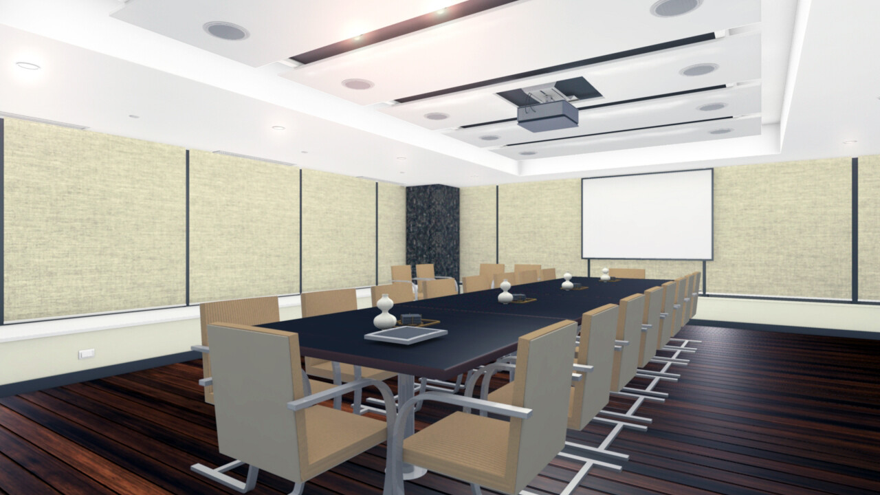 ArtStation - 3D Conference Room Modelling, Texturing, Lighting and ...