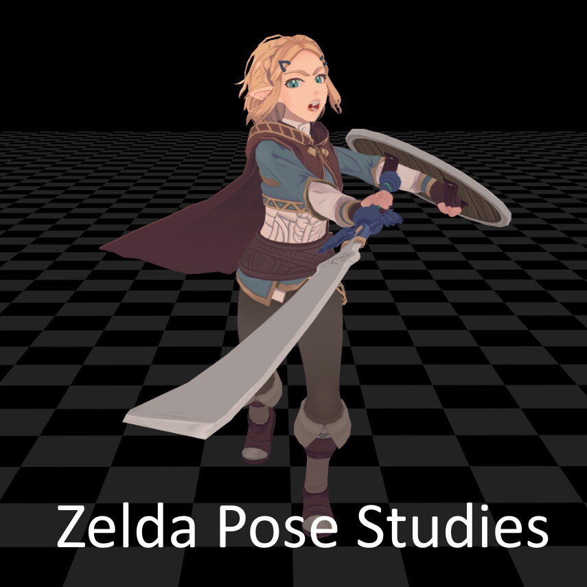 ArtStation - Zelda Pose Studies