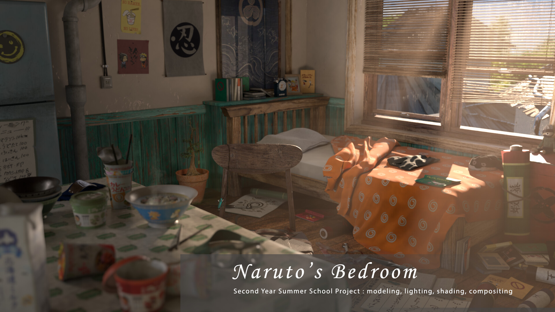ArtStation - Naruto's Bedroom