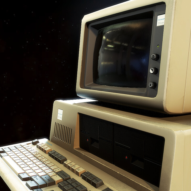 ArtStation - 80s Personal Computer (IBM PC XT 5150)