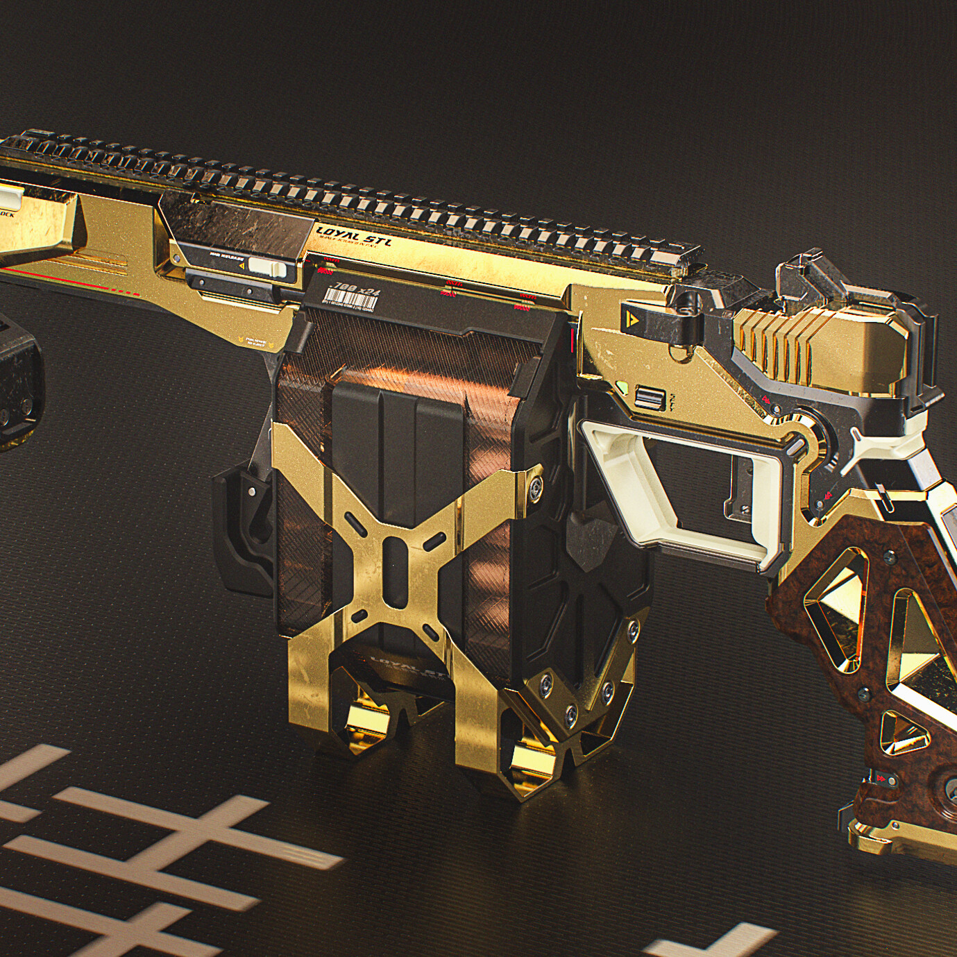 ArtStation - BLD-M355 Pump action heavy pistol