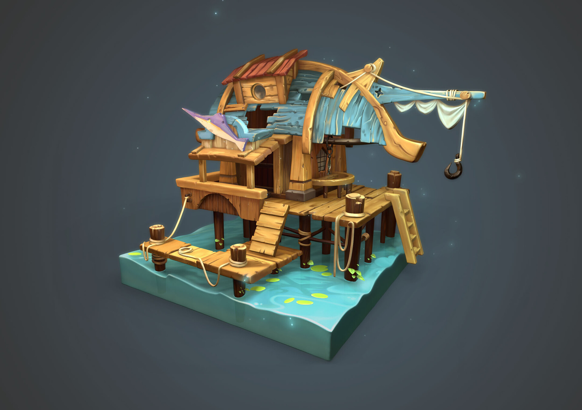 ArtStation - Angler's house