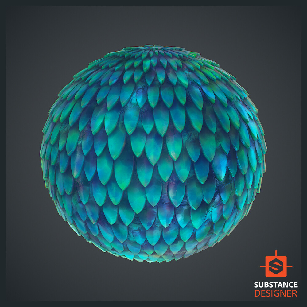 ArtStation - Stylized Dragon Scales